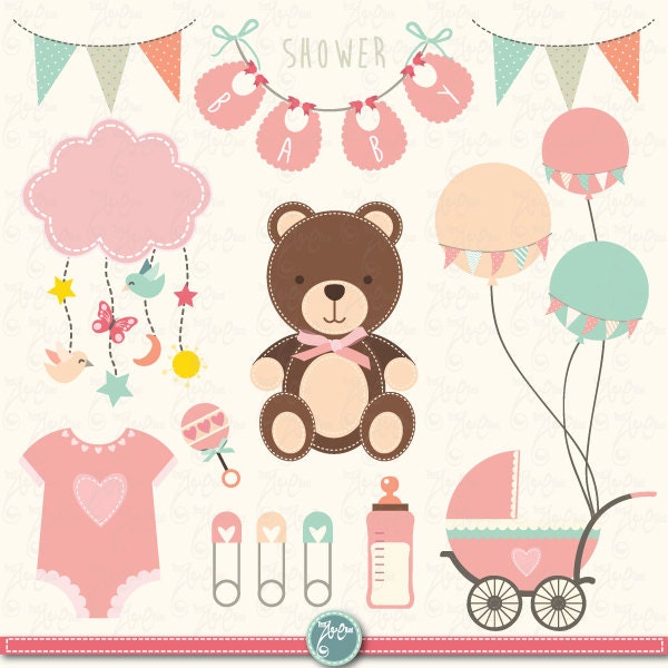 Baby Shower Clip Art - Etsy