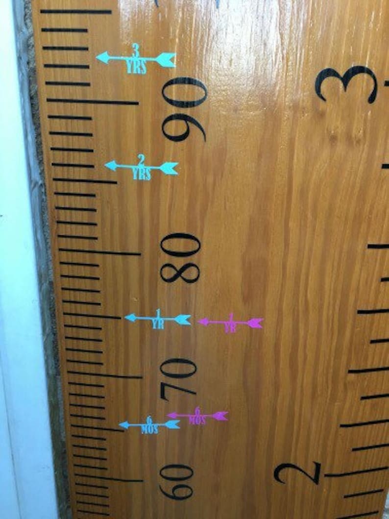 Height Chart Arrows Growth Chart Vinyl Pick Your Colour. UK - Etsy UK