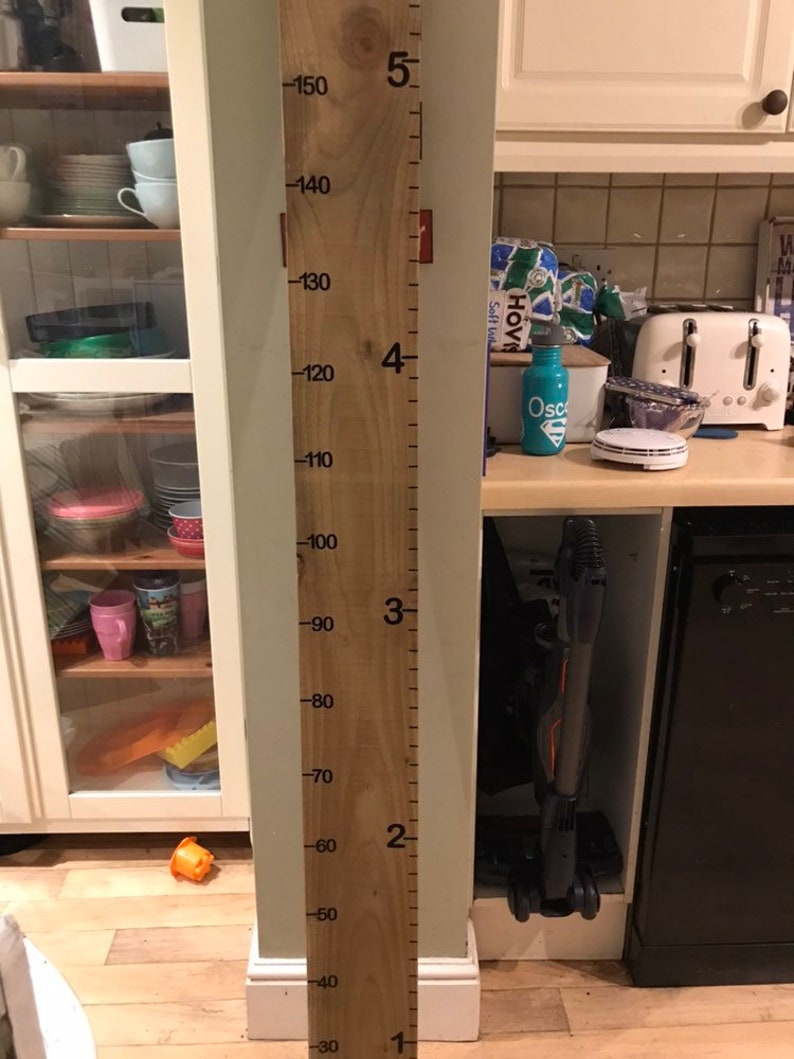 Wooden Height Chart Ruler and Personalised Arrows Natural | Etsy
