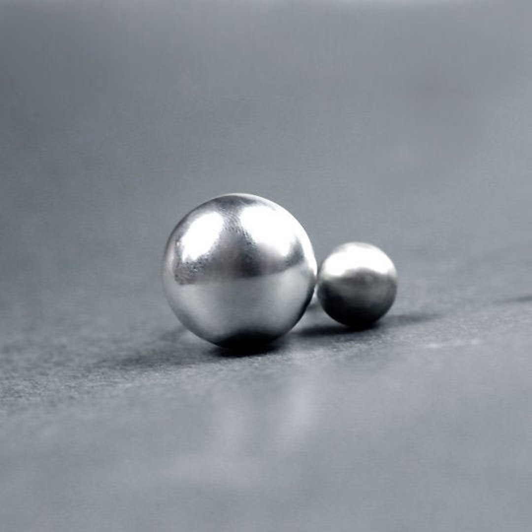 Sterling Silver Ball Ring, Sterling Minimalist Statement Ring, Open ...