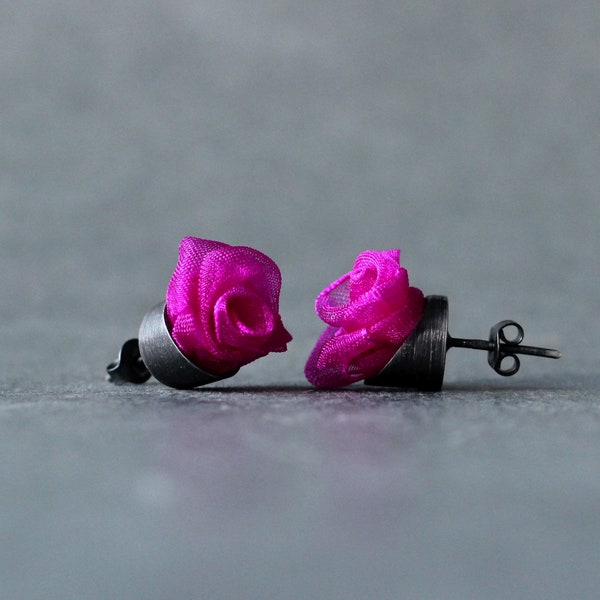 Hot Pink Earrings - Etsy