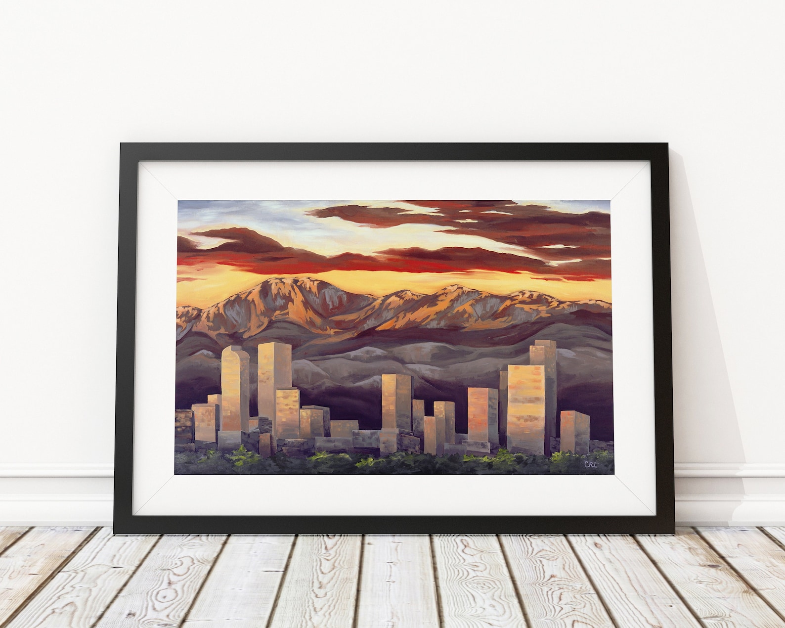Denver Skyline Fine Art Print With Rocky Mountain Views | Etsy
