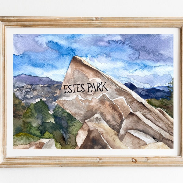 Estes Park Watercolor - Etsy