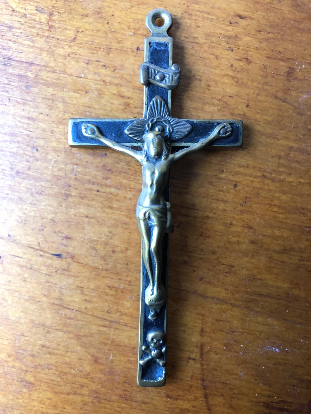 Antique Small Pectoral Crucifix With Skull /wall Hanging - Etsy