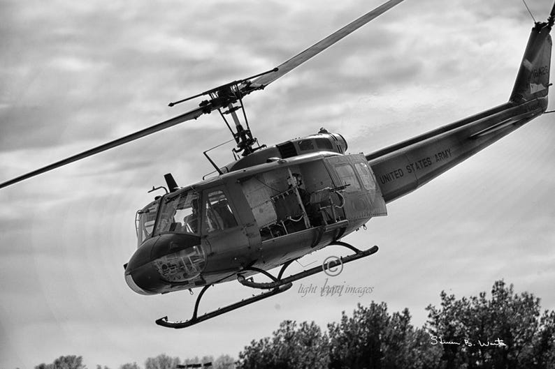 UH-1 Iroquois "huey" Helicopter Metal Print - Etsy