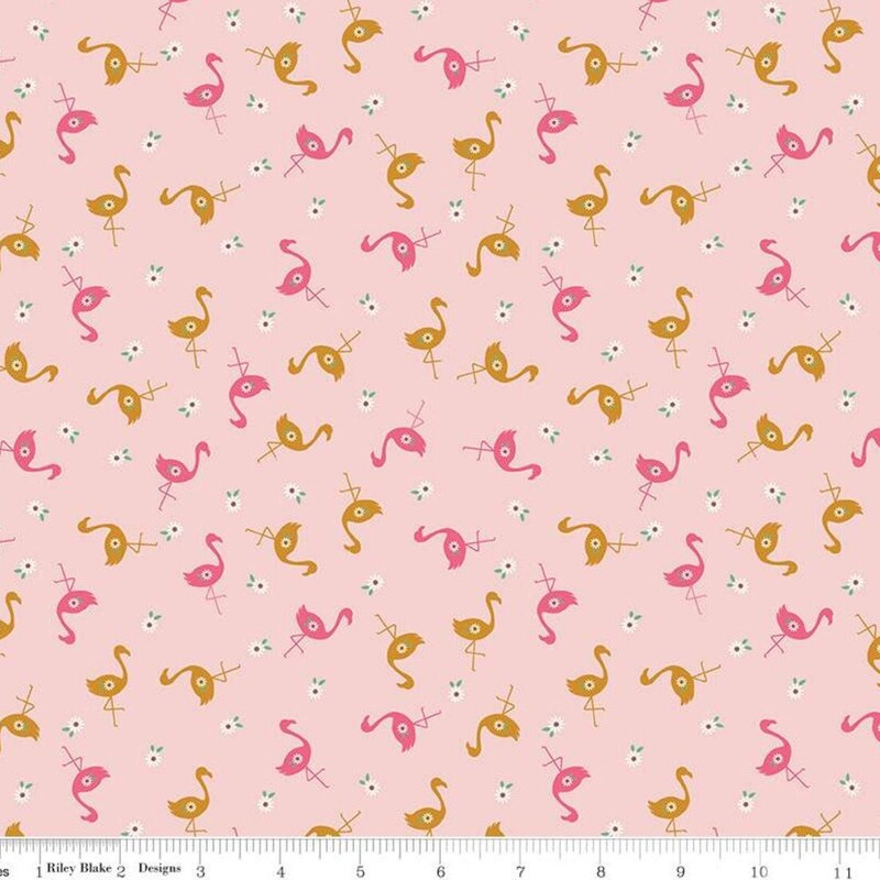 Flamingo Fabric - Etsy