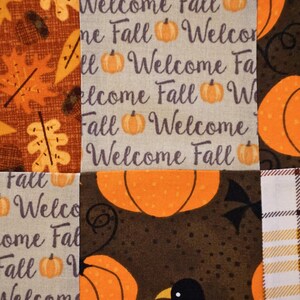 Welcome Fall Table Runner, Autumn Table Runner, Lined Fall Table Runner ...