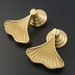 Brass Ginkgo Knobs Pulls Furniture Knobs Cabinet Pulls Knobs - Etsy