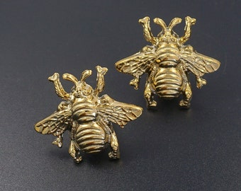 Brass Bee Knobs - Etsy