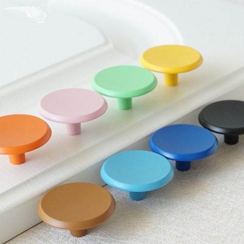Colorful Kids Dresser Pulls Drawer Pull Handles Knobs Red Blue - Etsy