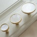Brass Shell Handmade Drawer Knobs Pulls Handles/dresser Knobs Cabinet ...