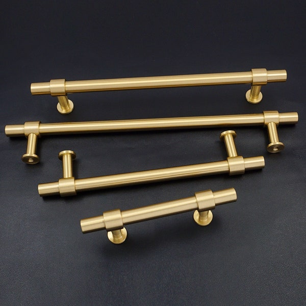 Solid Brass Drawer Pulls - Etsy