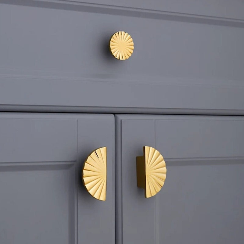 Modern Gold Knobs - Etsy