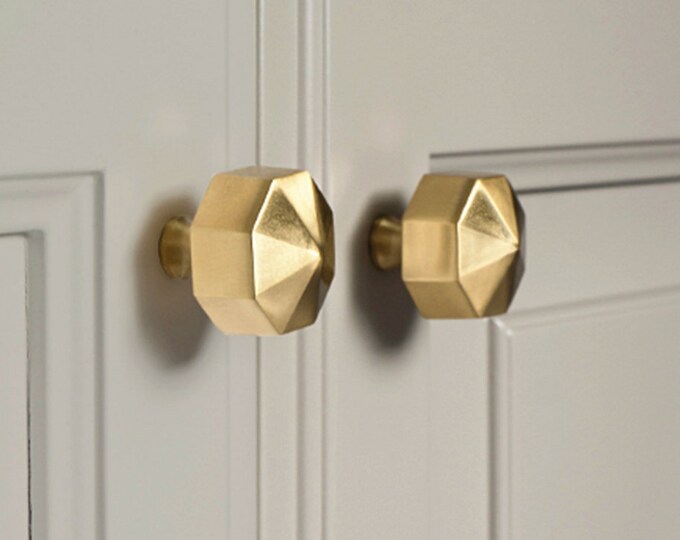 Nordic Simple Creative Brass Wardrobe Door Knobs Cabinet Knobs - Etsy