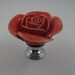 Rose Flower Ceramic Drawer Knobs Pulls Handles / Knobs/ | Etsy