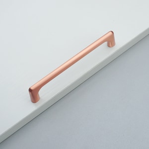 Modern Brushed Copper Cabinet Pulls Knobs Drawer Pulls Knobs Dresser Pull Knobs Large Wardrobe ...