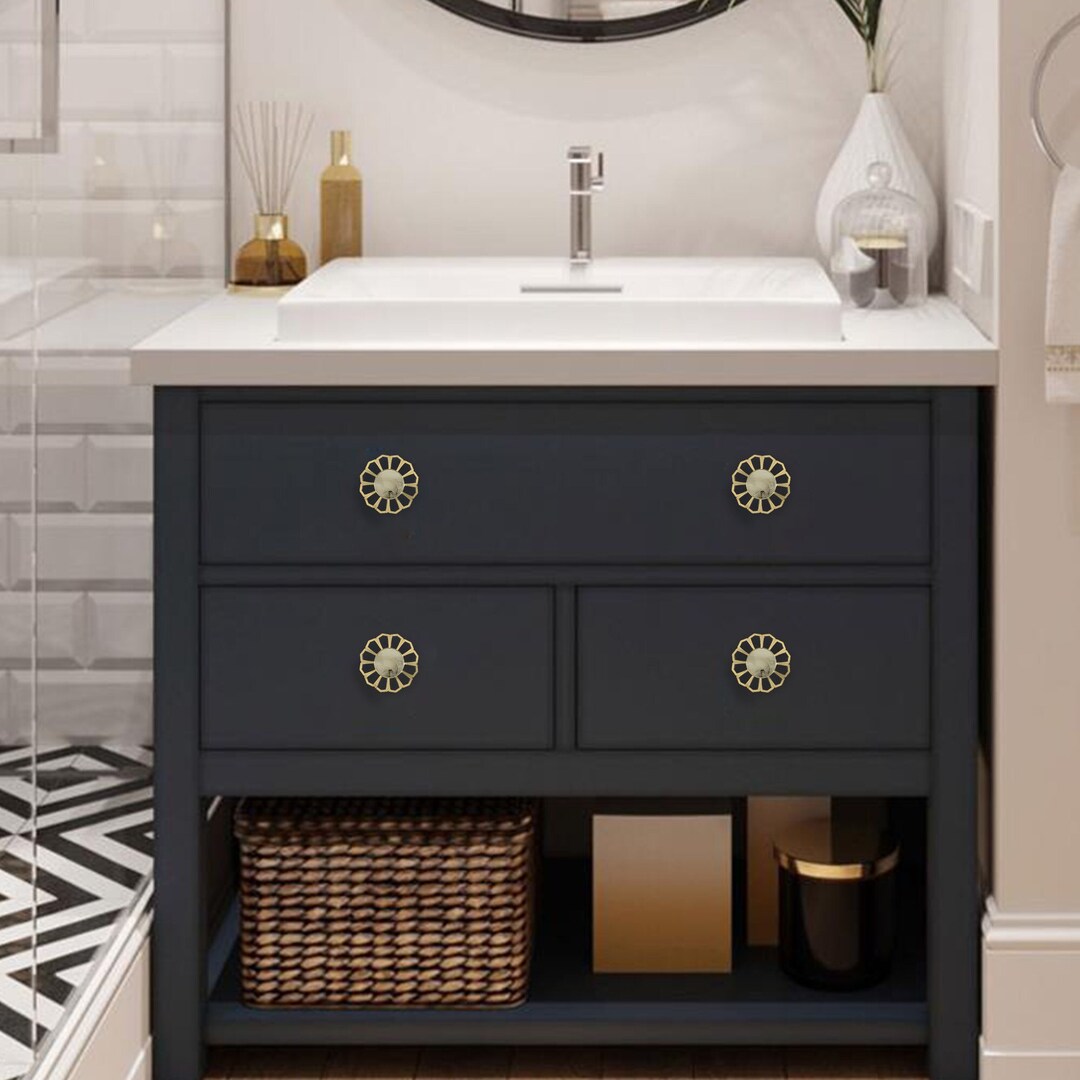 Colorful Drawer Knobs Pulls Handles Cabinet Door Knob Brass Knob Plate Dresser Knob Cabinet ...