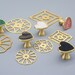 Heart Knob Colorful Cabinet Door Knob Brass Knob Plate Drawer Knobs ...
