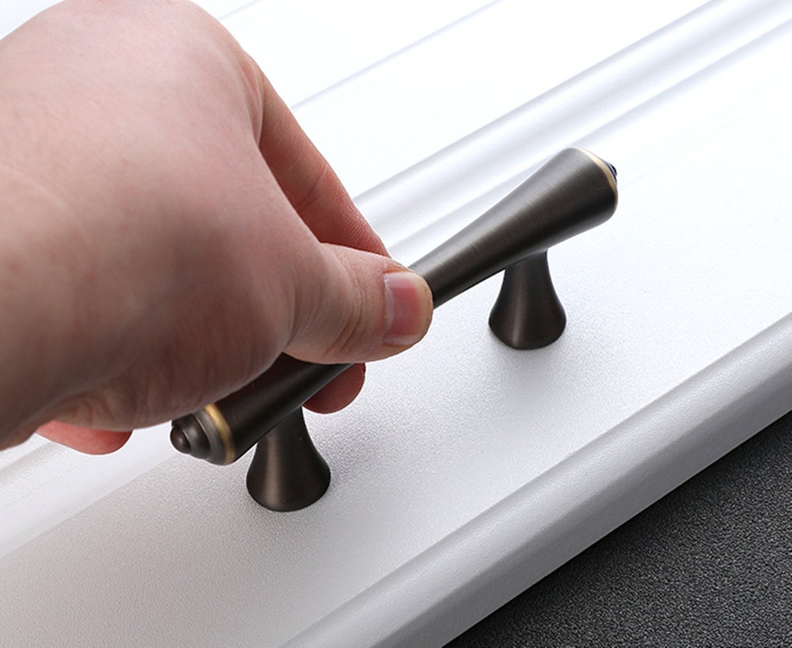 Brass Drawer Pulls T Bar Dresser Pulls Handles Cabinet Door | Etsy