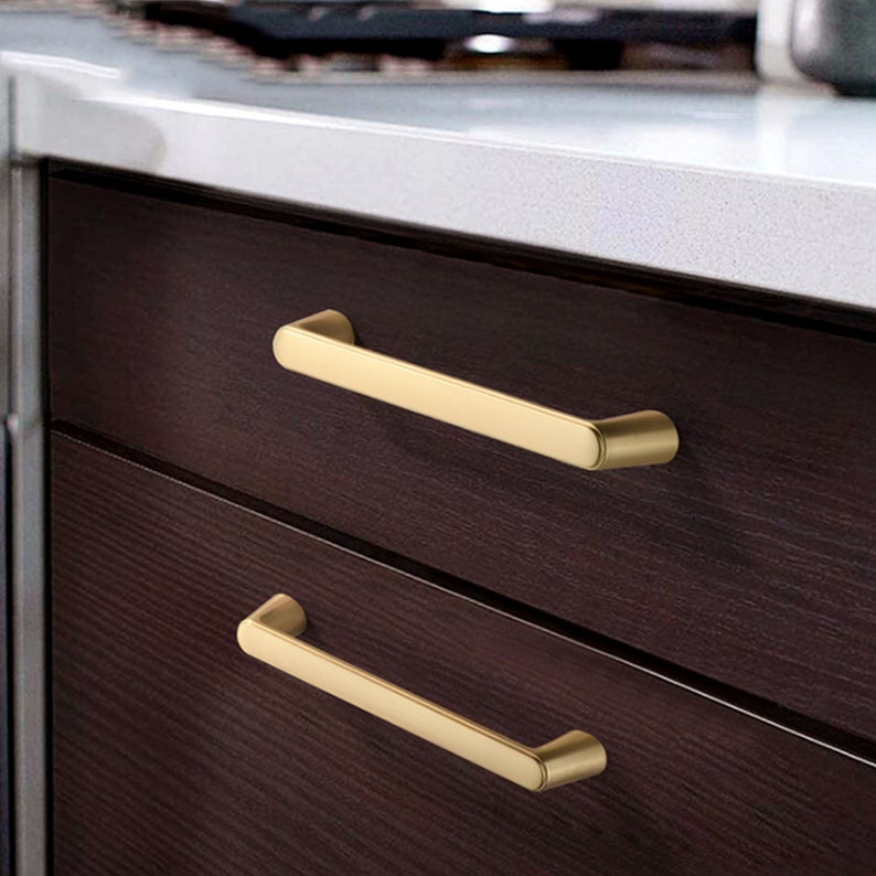 378 5755brushed Brass Drawer Pulls Knobs Etsy 0103