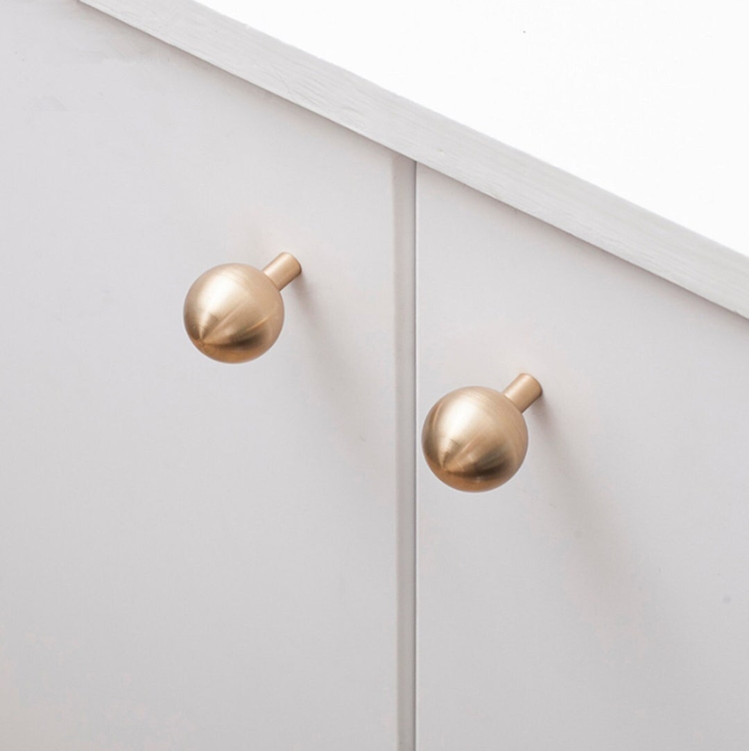 Mini Knob Brass Knobs Small Cabinet Door Knobs Dresser Pull Drawer Pulls Gold Ball Knob - Etsy