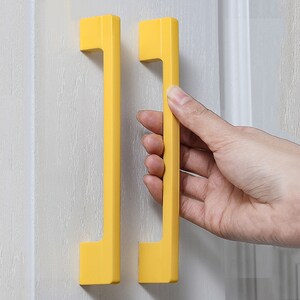 1.25'' 3.78'' 5'' Blue Yellow White Drawer Pulls Handles Knobs Kitchen ...