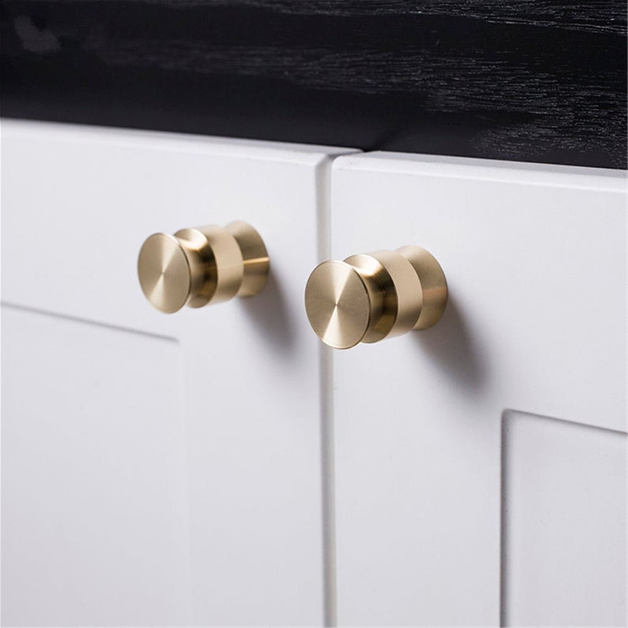 Unique Knobs Kitchen Cabinet Pulls Knobs Brass Black Drawer | Etsy