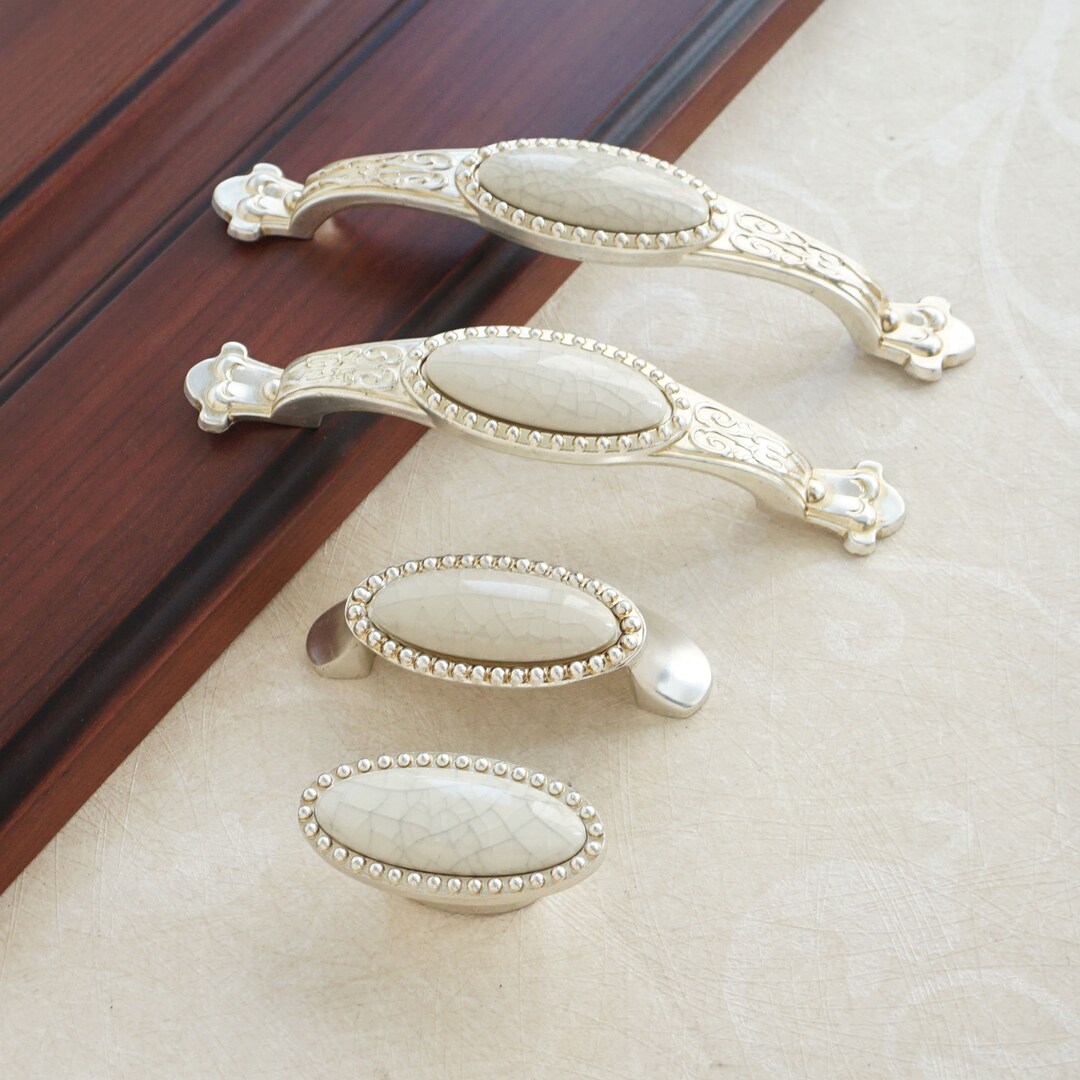 2.5 3.78 5.0antique Silver Drawer Pulls and - Etsy
