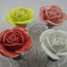 Rose Flower Ceramic Drawer Knobs Pulls Handles / Knobs/ - Etsy