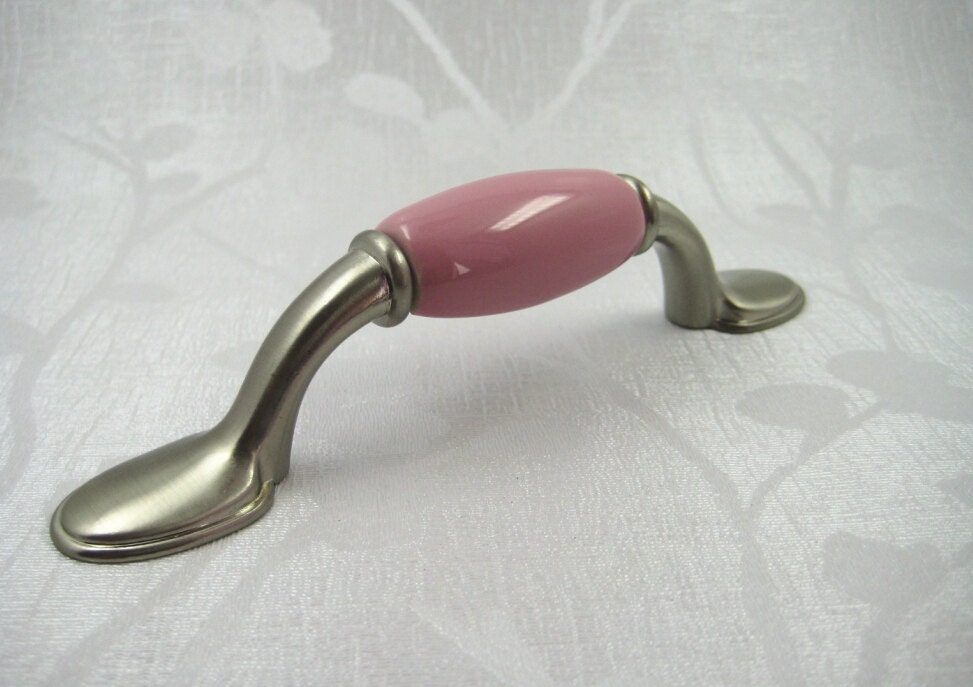 3.0 Pink Dresser Knob Pull Drawer Pulls Handles Heart - Etsy