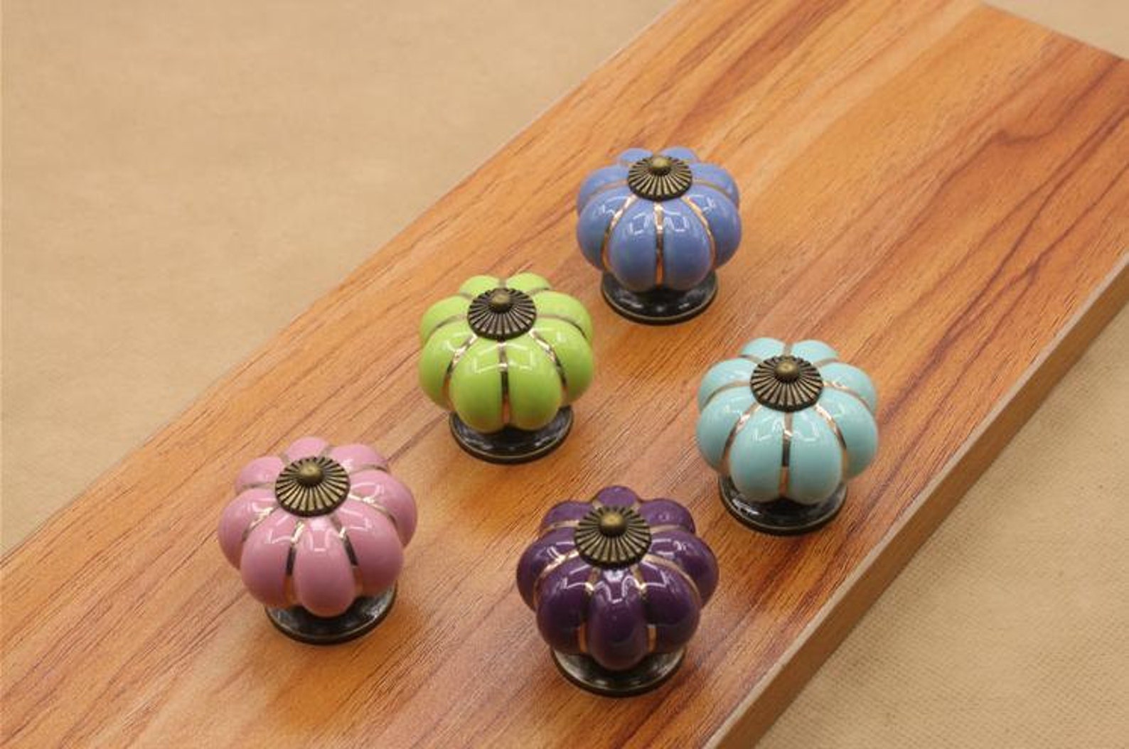 Pumpkin Ceramic Knobs New Arrived / Dresser Knob Drawer / - Etsy