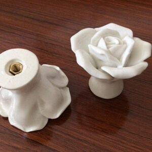 Rose Flower Ceramic Knobs Dresser Knobs Drawer Knob Pulls Handles ...