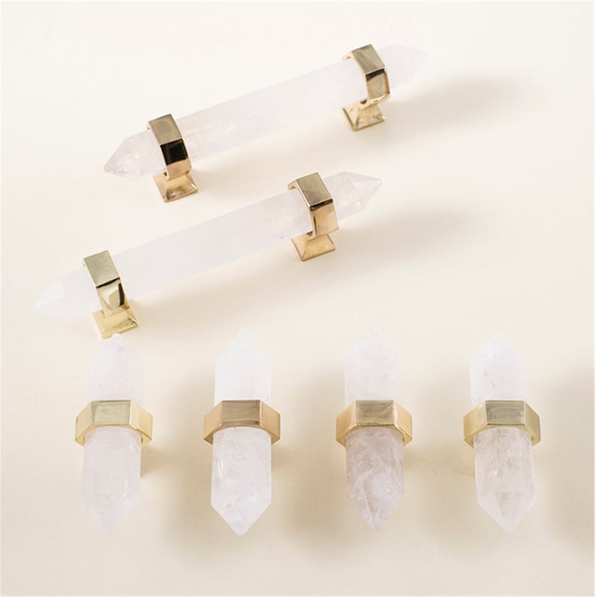 Adjustable Luxury Crystal Stone Cabinet Door Handles Pulls | Etsy UK