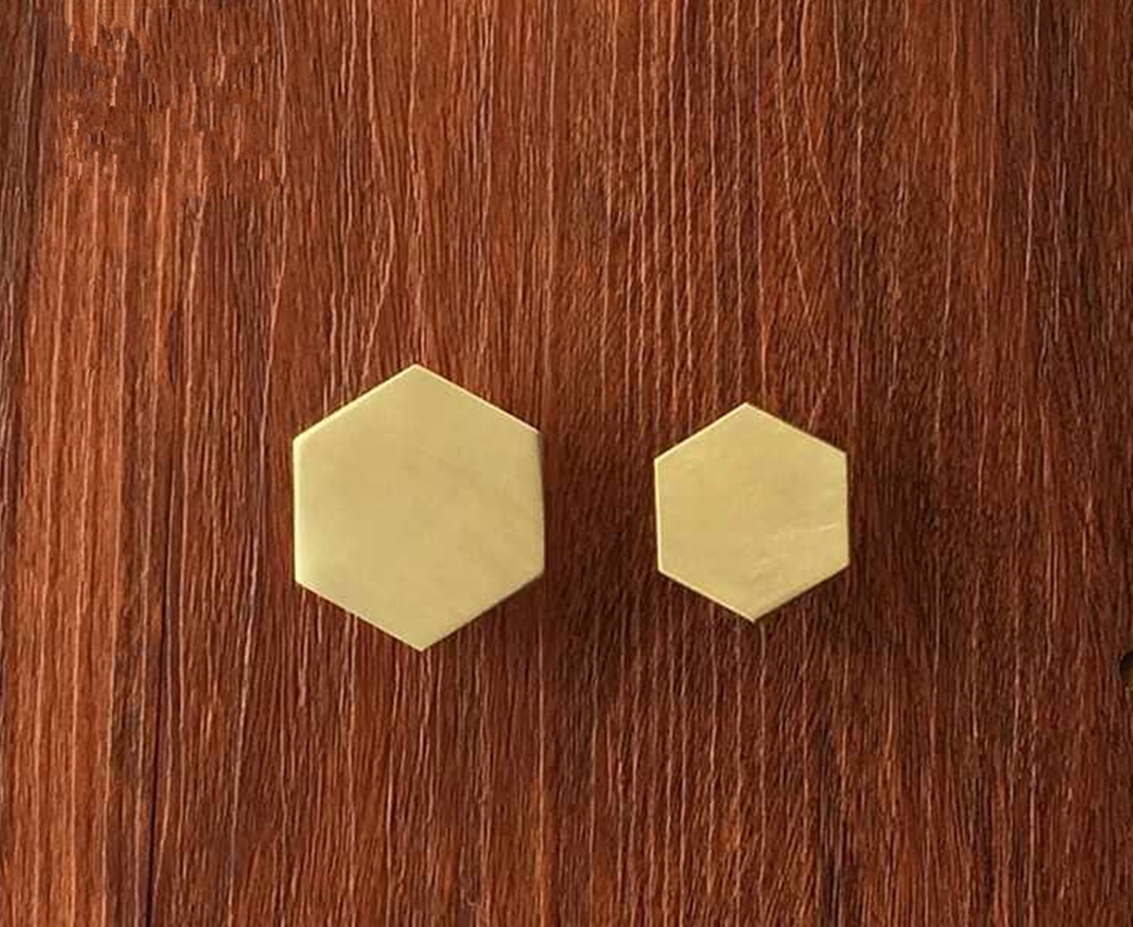 Brass Hexagon Knobs Cabinet Knobs Handles Dresser Knobs Drawer | Etsy