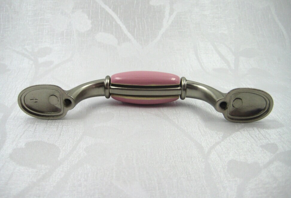 3.0 Pink Dresser Knob Pull Drawer Pulls Handles Heart - Etsy