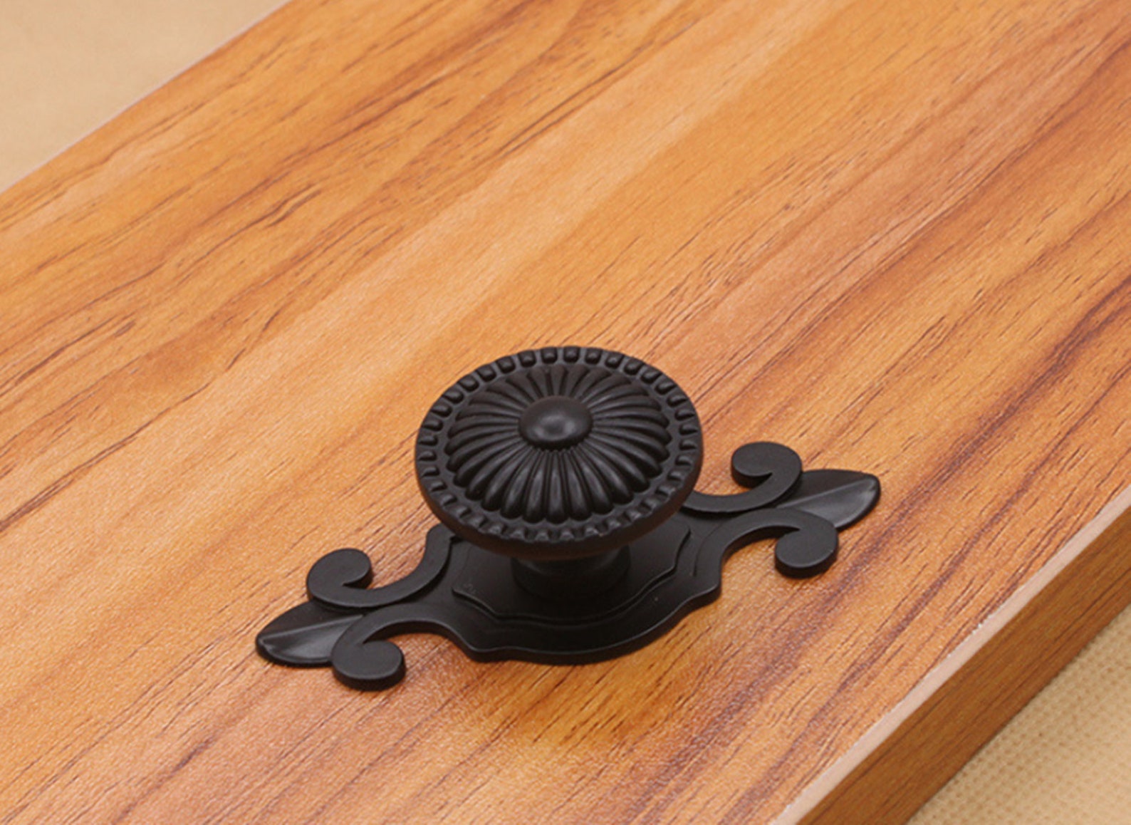 Vintage Style Rustic Knobs / Antique Bronze Black Dresser Knob - Etsy