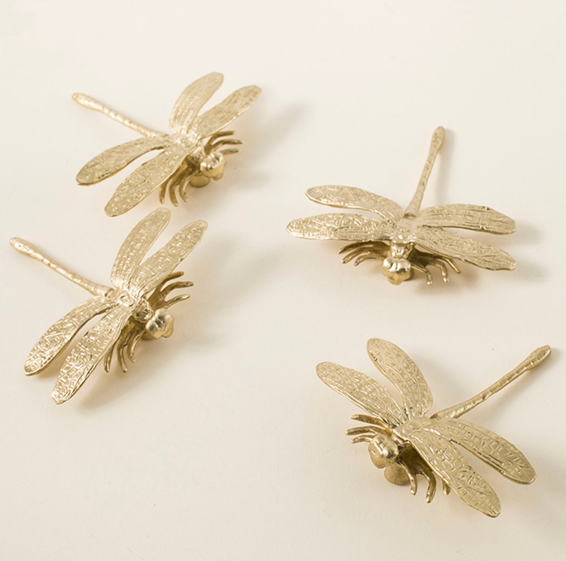 1 pcs Dragonfly Cabinet Door Knob Brass Knob Handle Pull | Etsy