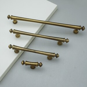 3.78'' 5.0" 7.55"solid Brass Drawer Pulls Handles Antique Bronze Kitchen Handle Dresser Handles ...