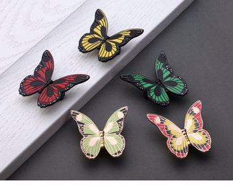 Butterfly Knobs Pulls Dresser Knobs Pulls Drawer Kitchen Cabinet Knobs Pulls Handles Antique ...