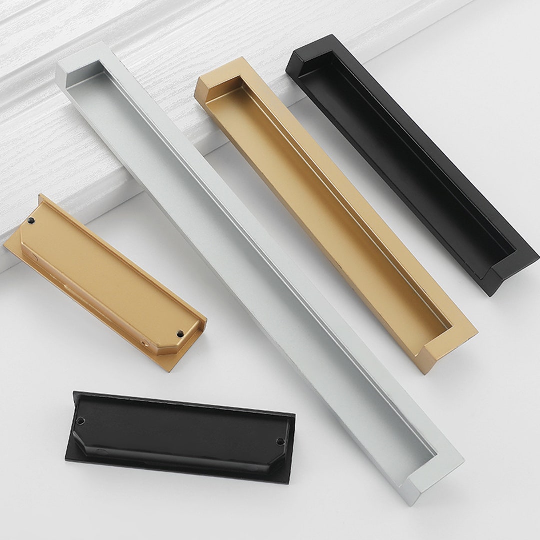 Solid Invisible Cabinet Pull Concealed Drawer Pull Embedded Cabinet ...