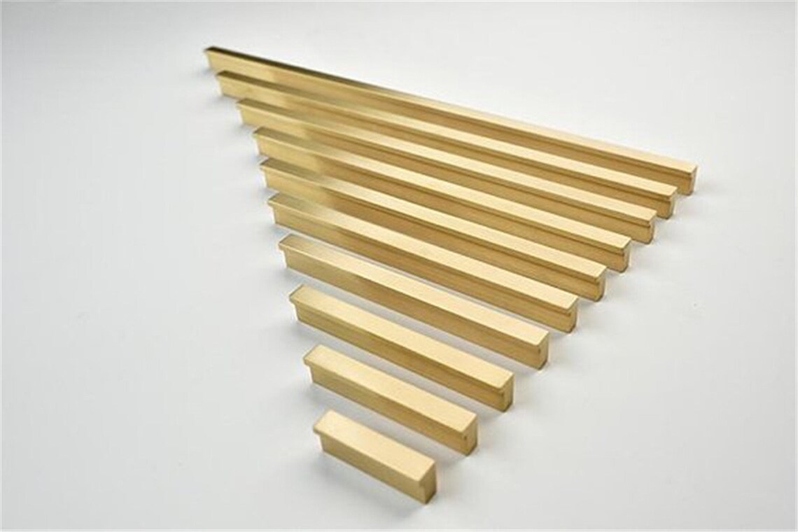 Solid Brass Drawer Pulls Knobs Dresser Pulls Kitchen Door | Etsy