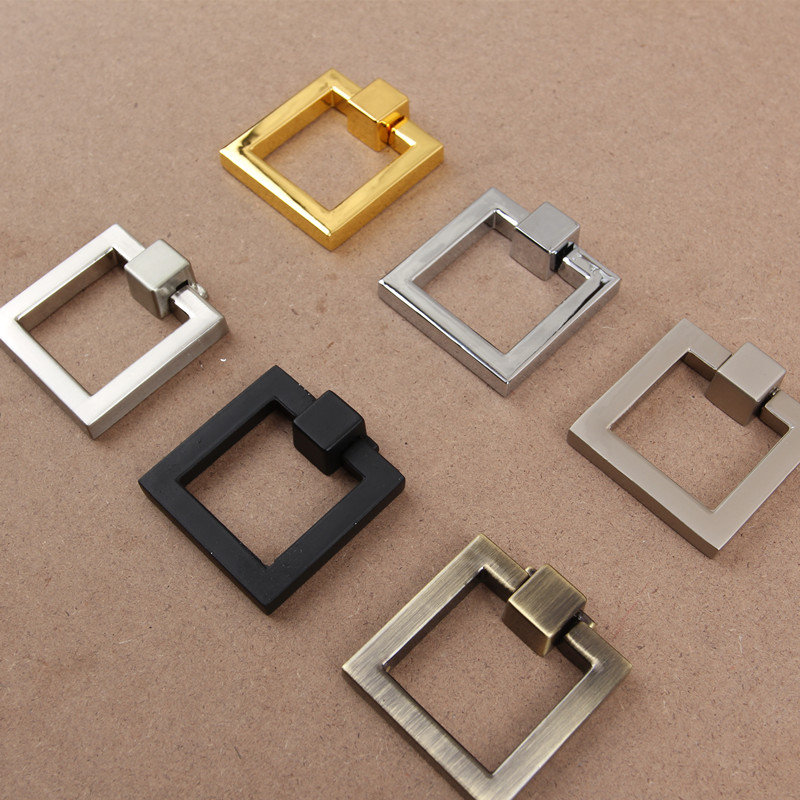 Square Dresser Pull Knobs Drawer Knob Pulls Handles Drop Rings | Etsy