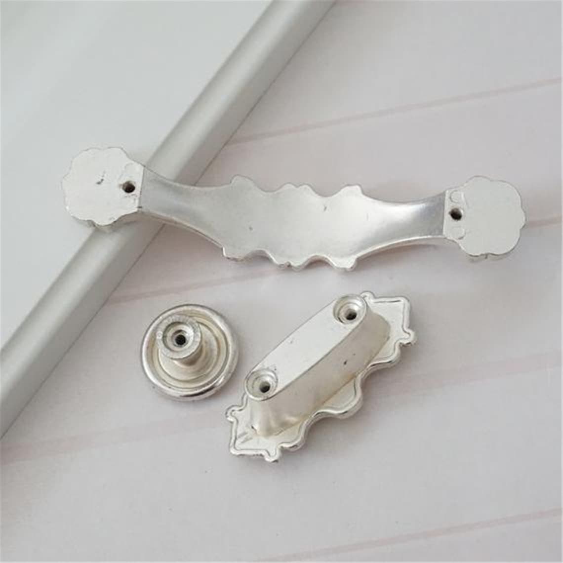 1.25'' 3.75 5 Antique Silver Drawer Pull | Etsy