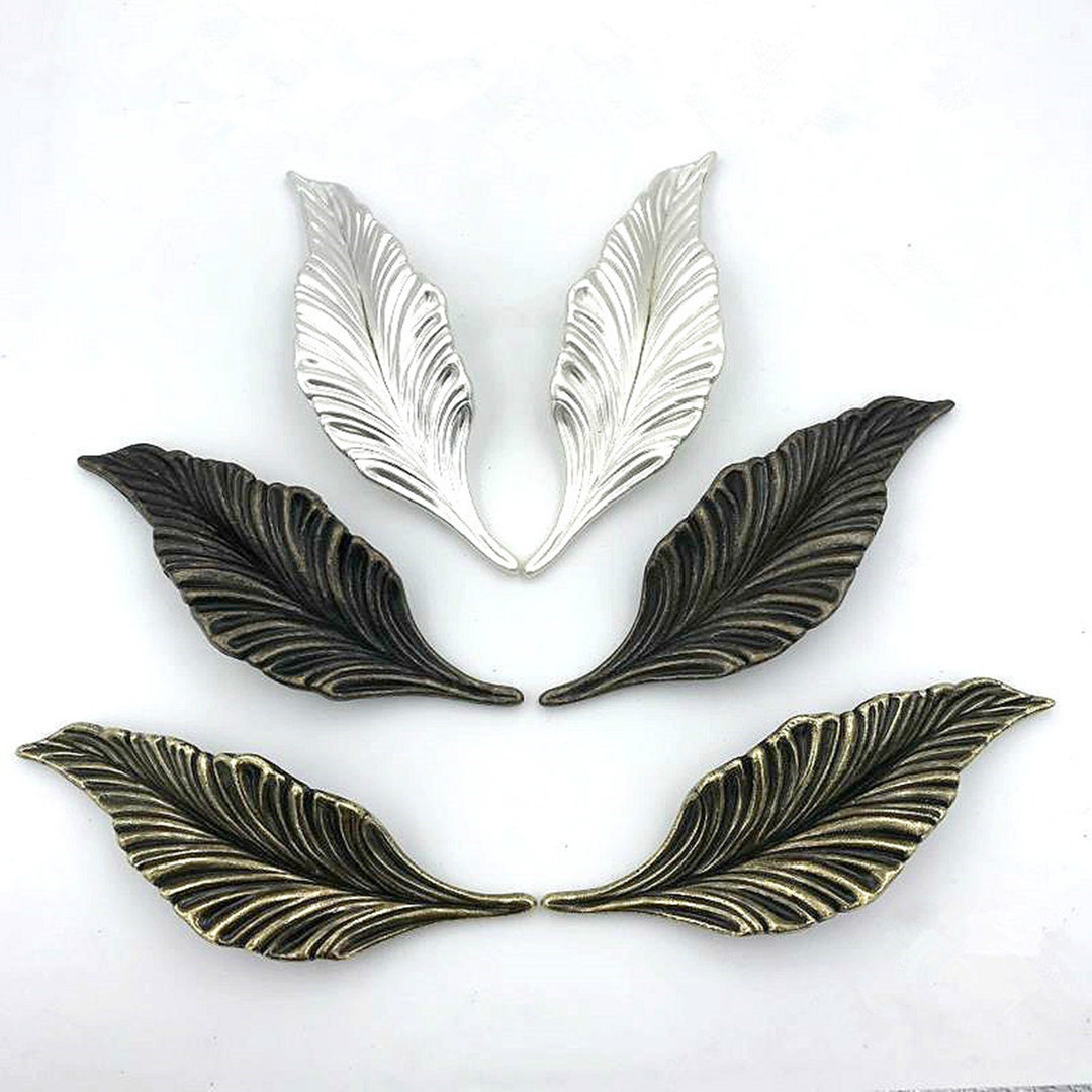 1.25 Leafy Drawer Pulls Handles Leaf Cabinet Handles Pull Vintage ...