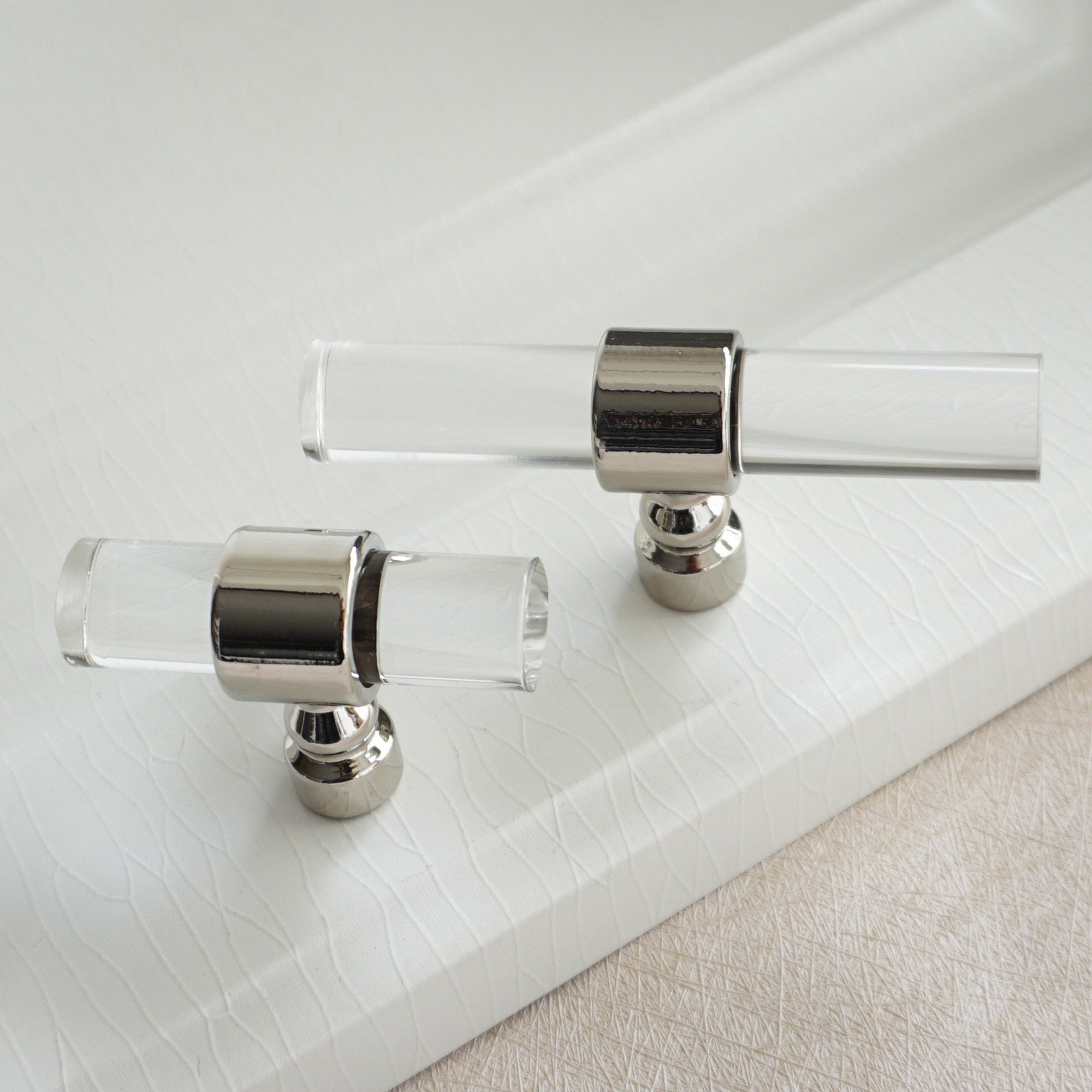 Custom Dresser Pulls knobs Drawer Handle Acrylic Clear | Etsy