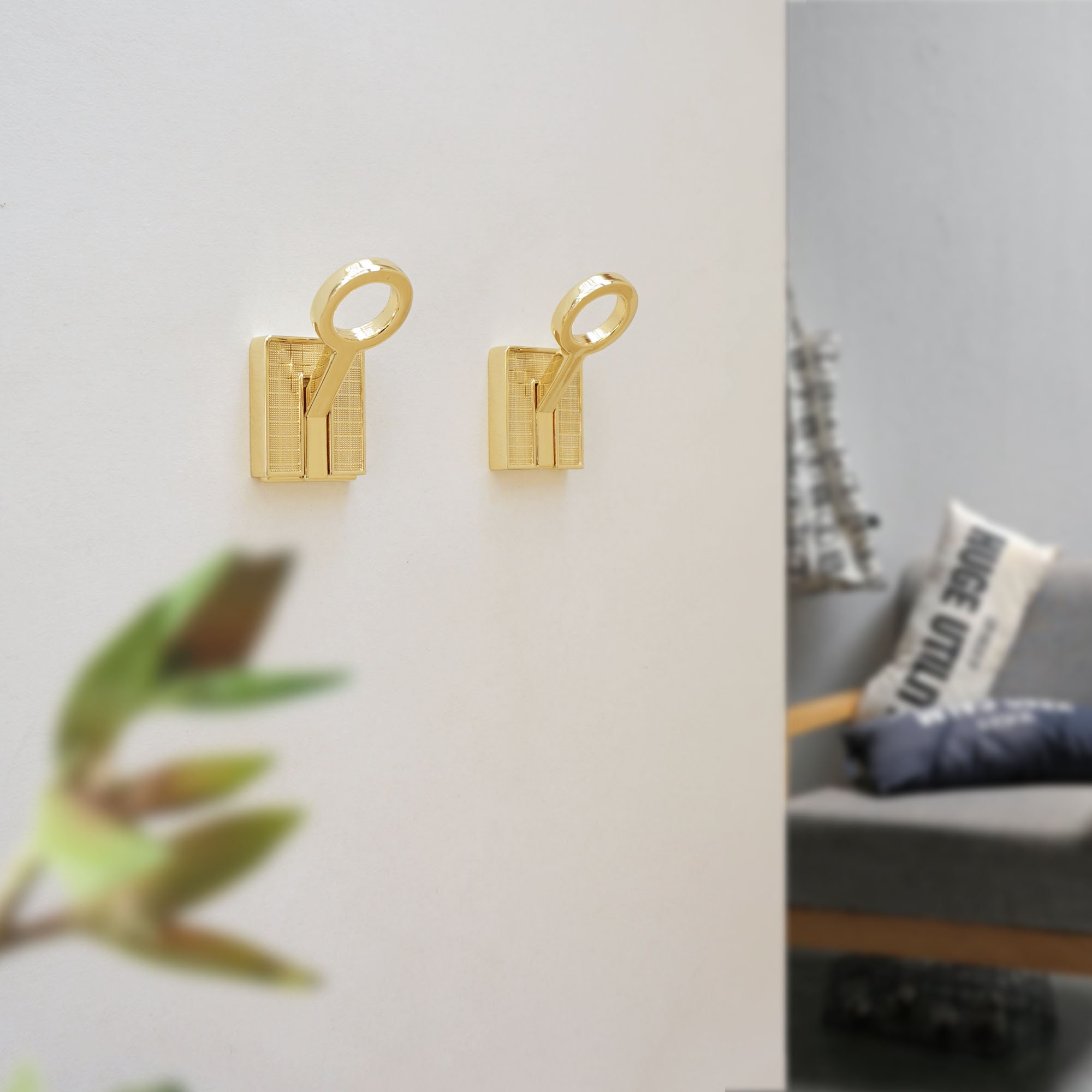 Modern Black Coat Hooks Gold Wall Hook Towel Hooks Scarf | Etsy