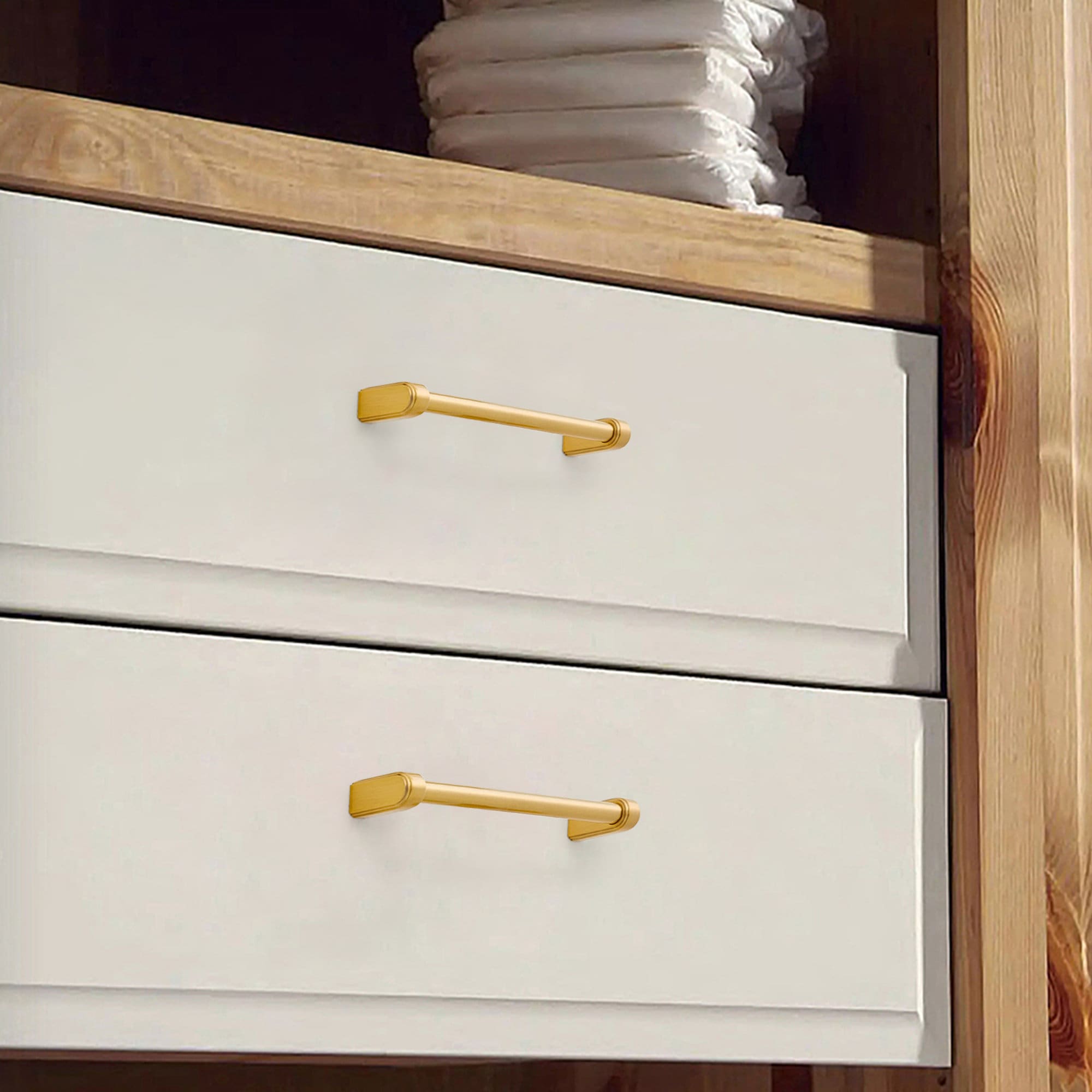 Brushed Brass Kitchen Handles Cabinet Pulls Handle Dresser | Etsy