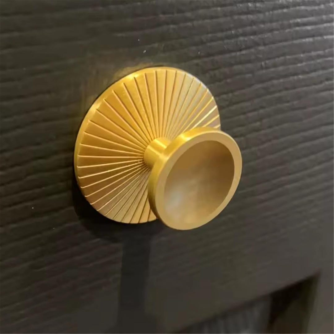Brass Cabinet Knobs Back Plate Decor Gold Knobs Drawer Knobs Brass Knobs Handles Gold Cabinet ...