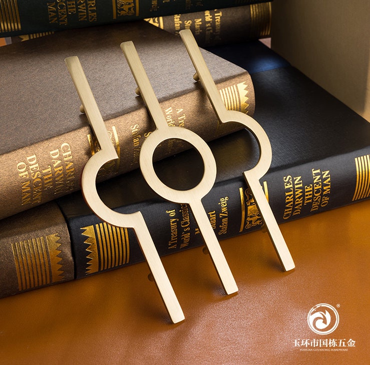 5 Black Circle Drawer Pulls Handles Semi-circle Wardrobe | Etsy