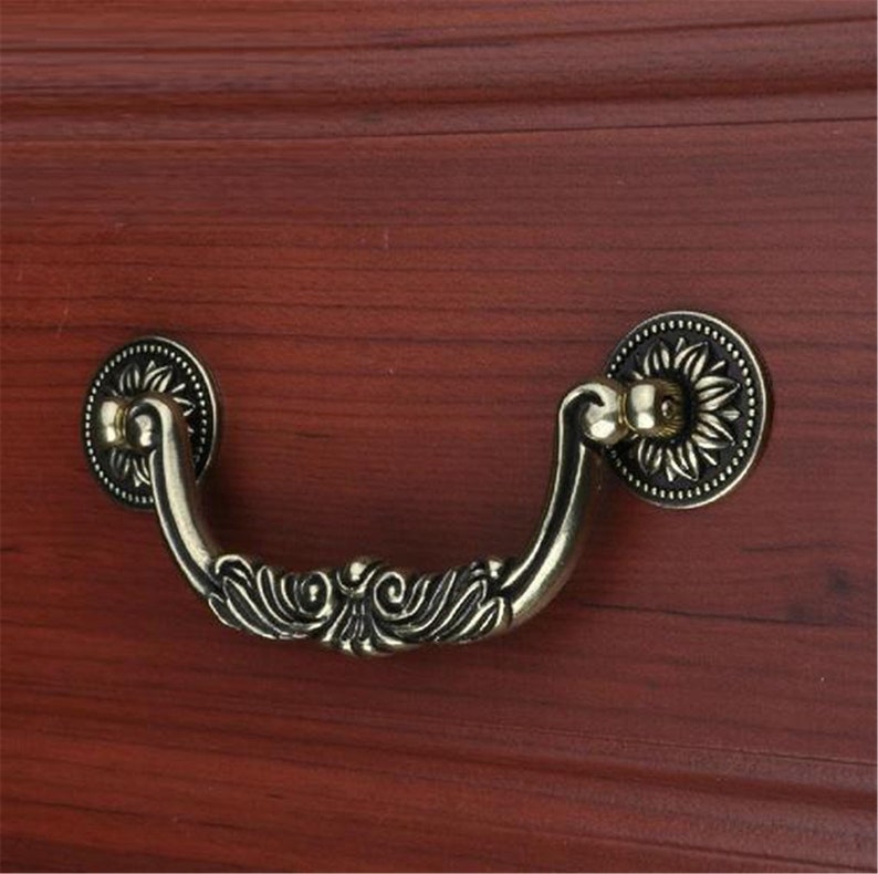 Antique Bronze Dresser Knob Drawer Pulls Knobs Handles Rustic - Etsy